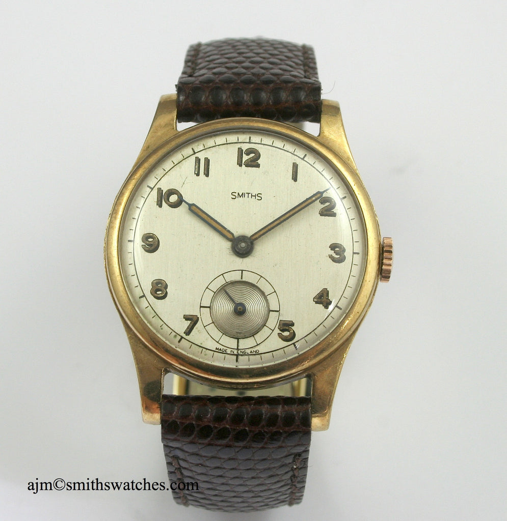 SMITHS EARLY 9CT GOLD WRISTWATCH HALLMARKED 1946/7 – smithswatches