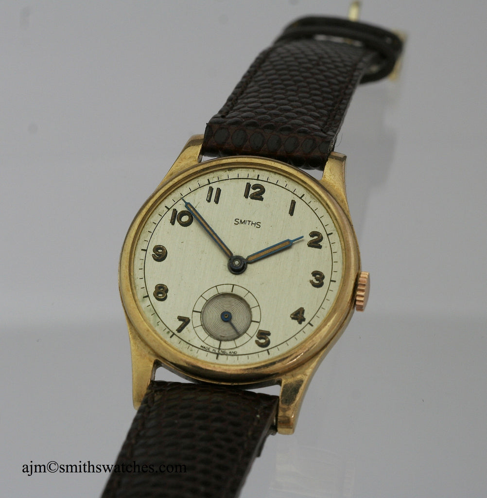 SMITHS EARLY 9CT GOLD WRISTWATCH HALLMARKED 1946/7 – smithswatches