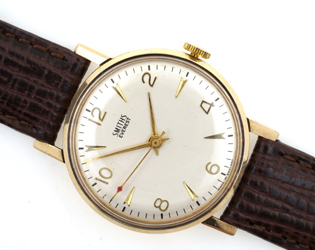 EVEREST SMITHS MADE IN ENGLAND SOLID 9 CT GOLD 17 JEWEL SMITHS ENGLISH ...